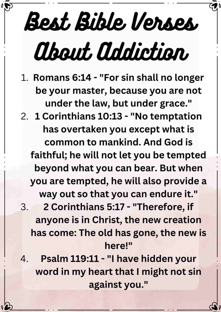 120+ Bible Verses About Addiction [Encouragement] - † ️️ Daily ...