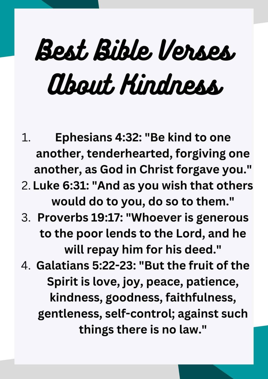 200+ Bible Verses About Kindness And Generosity - † ️️ Daily Blessings ...