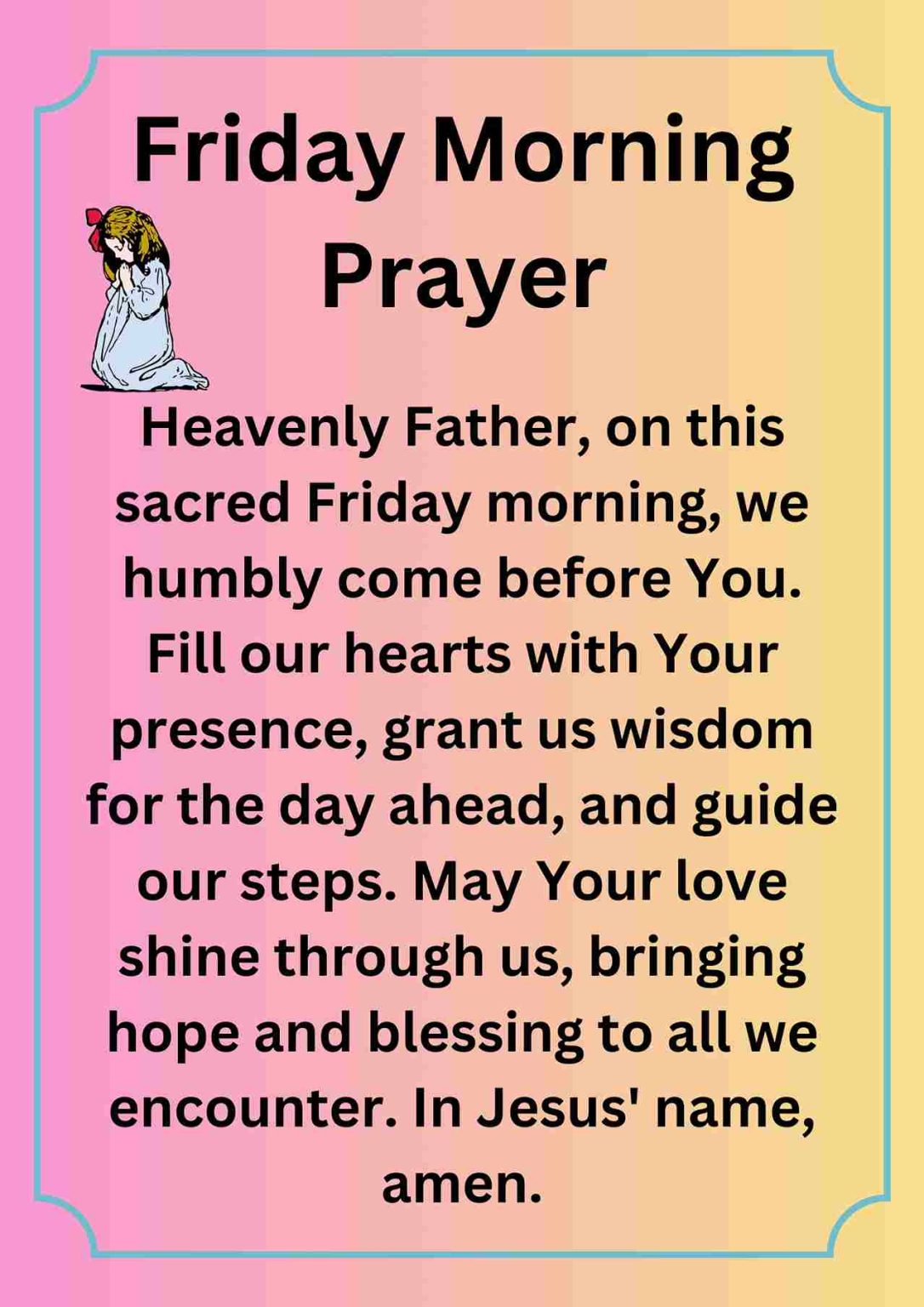 30+ Best Friday Prayer [Morning, Evening, Night] - † ️️ Daily Blessings Prayer ️
