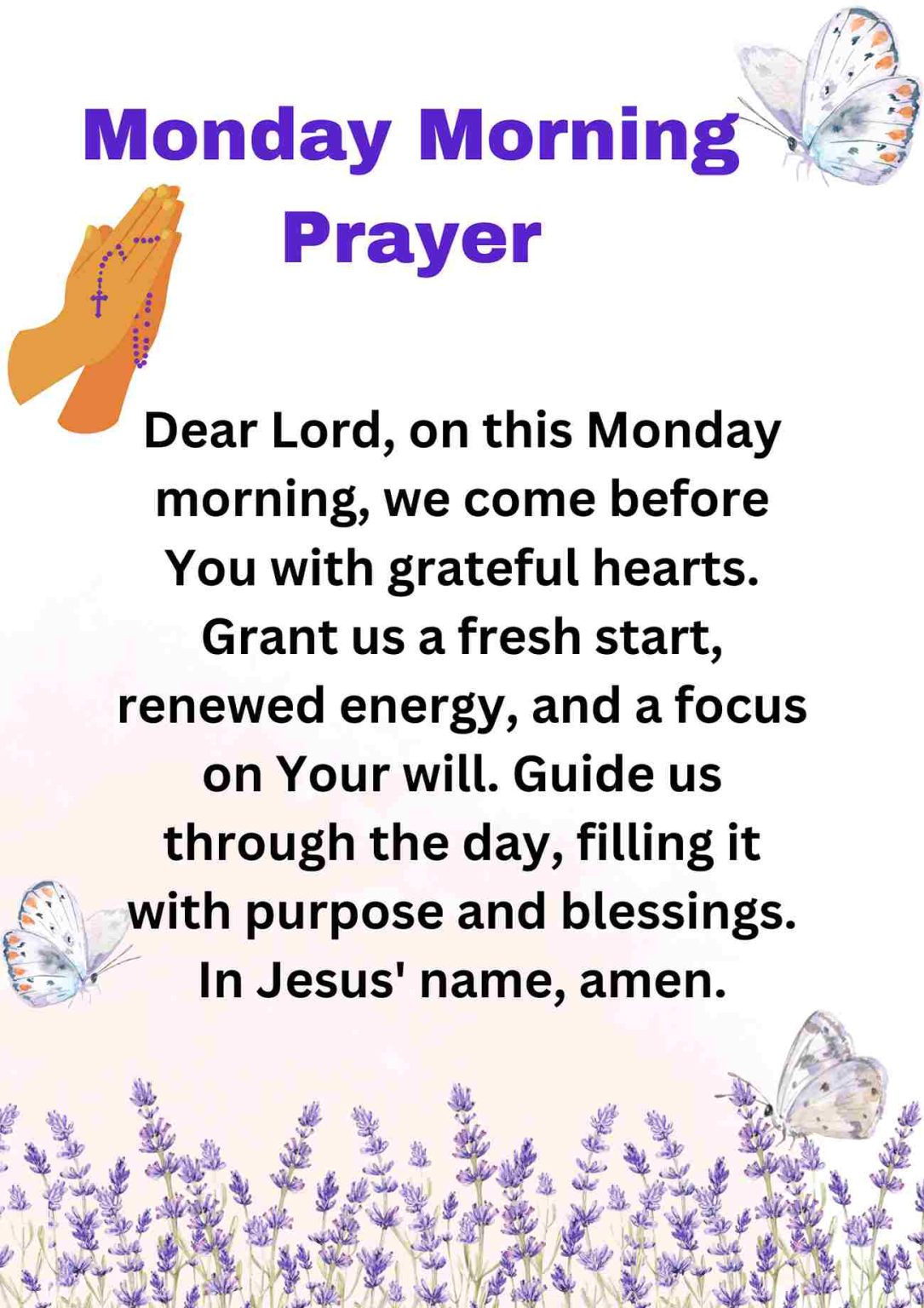 30+ Best Monday Prayer [Morning, Evening, Night] - † ️️ Daily Blessings ...