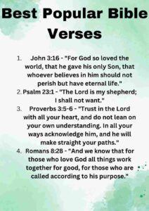 150+ Popular Bible Verses - Popular Scripture - † ️️ Daily Blessings ...