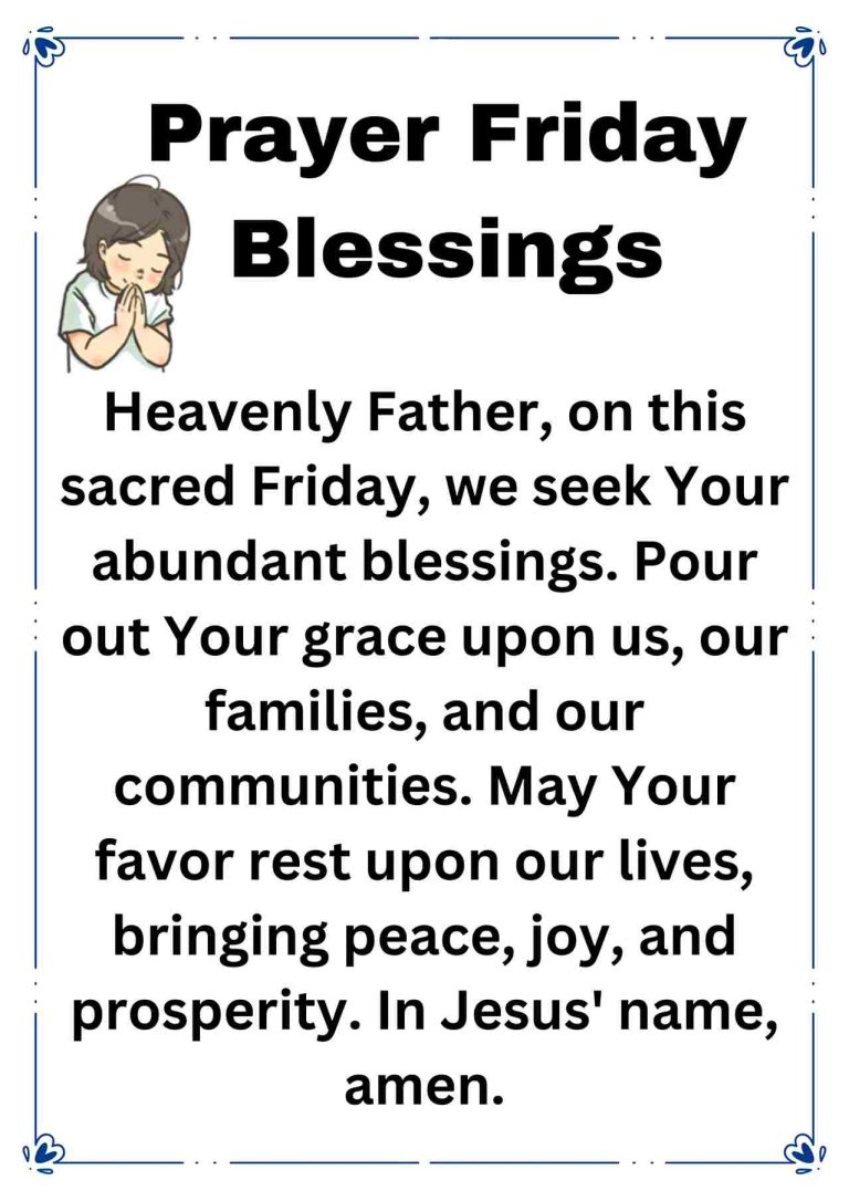 30+ Best Friday Prayer [Morning, Evening, Night] - † ️️ Daily Blessings ...