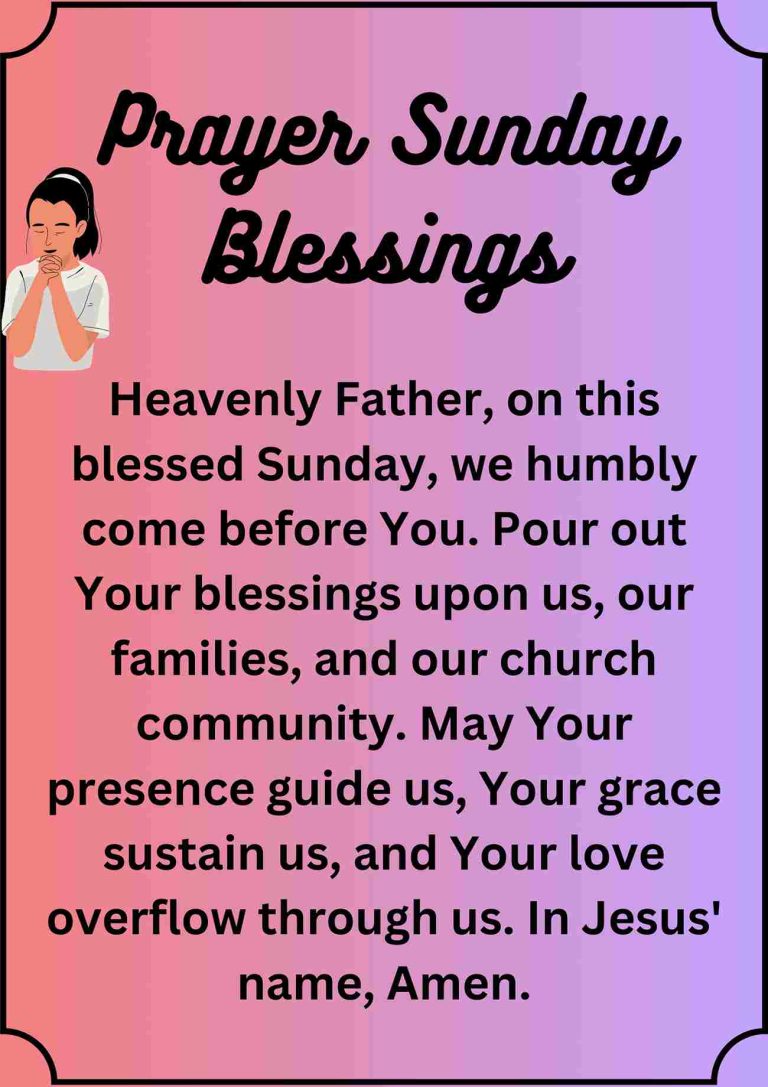 30+ Best Sunday Prayer [Morning, Evening, Night] - † ️️ Daily Blessings ...