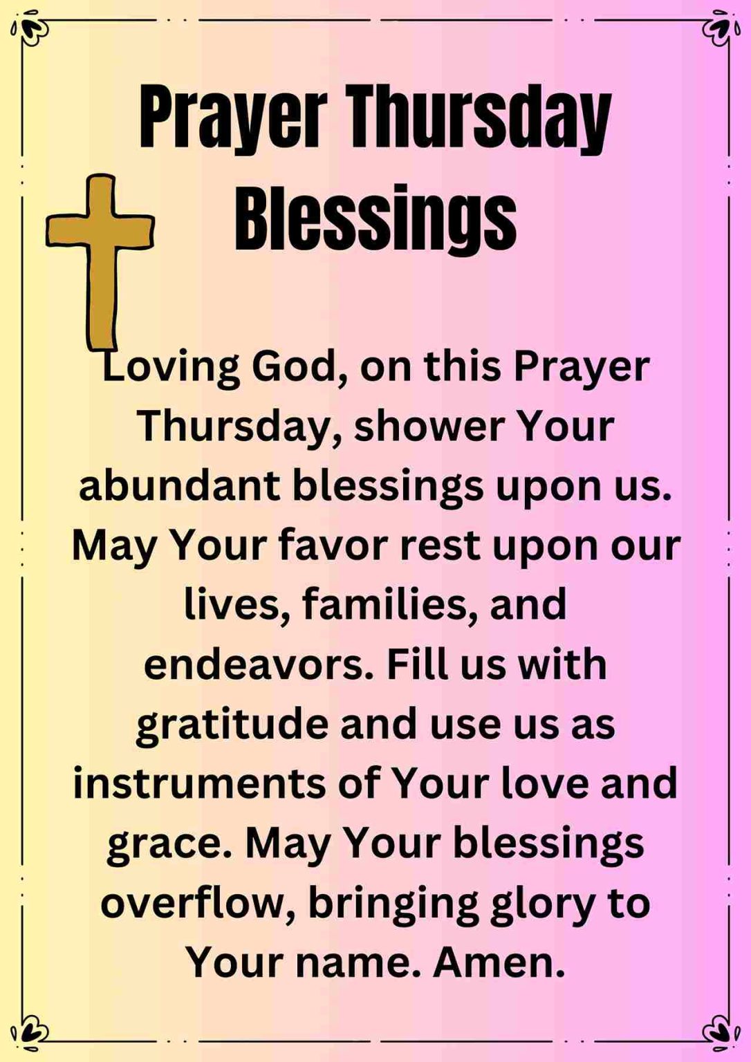 30+ Best Thursday Prayer [Morning, Evening, Night] - † ️️ Daily ...