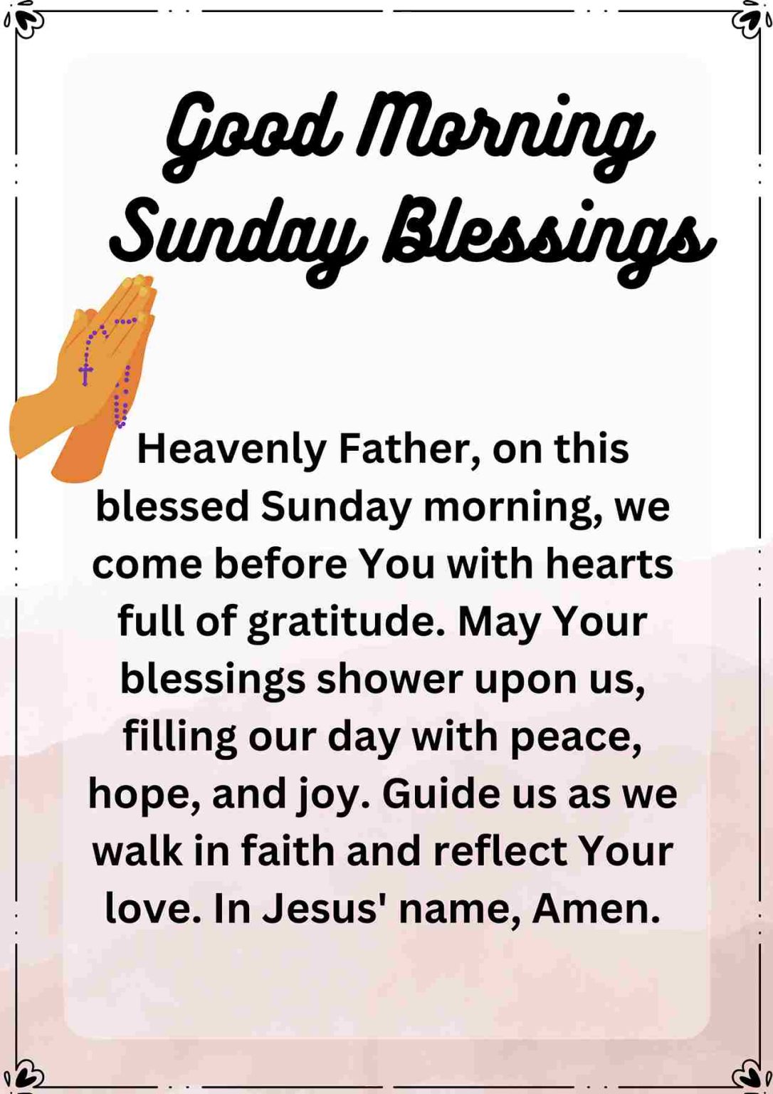 30+ Sunday Blessings Quotes & Images [Sunday Morning] - † ️️ Daily ...