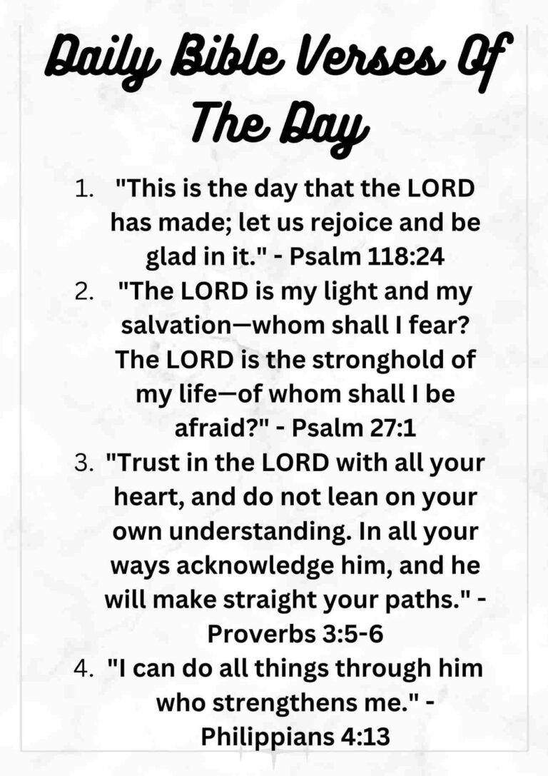200+ Bible Verses Of The Day [Daily Scripture Reading] - † ️️ Daily ...