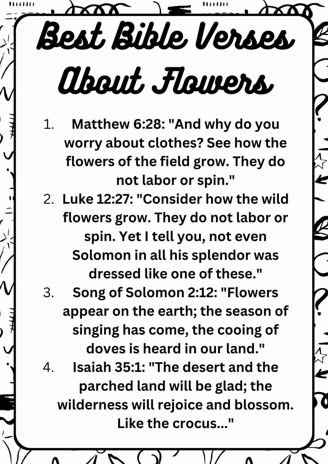 100+ Bible Verses About Flowers [Blooming, Nature, Love] - † ️️ Daily ...