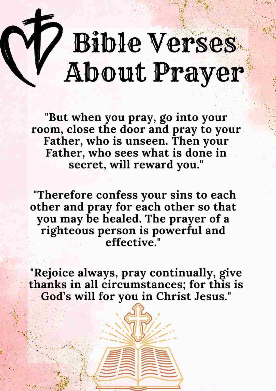 150+ Bible Verses About Prayer - † ️️ Daily Blessings Prayer ️