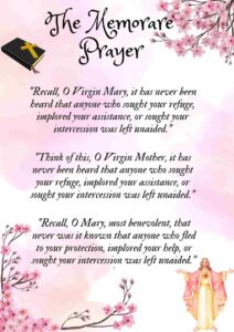 150+ The Memorare Prayer - † ️️ Daily Blessings Prayer ️