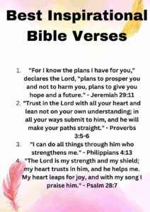 180+ Inspirational Bible Verses & Scripture - † ️️ Daily Blessings Prayer ️