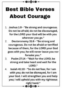 150+ Bible Verses About Courage [For Strength And Hard Times] - † ️️ ...