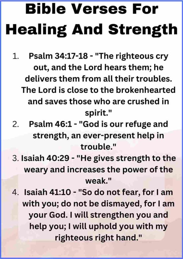 150+ Bible Verses For Healing And Strength - † ️️ Daily Blessings Prayer ️