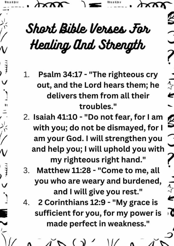 150+ Bible Verses For Healing And Strength - † ️️ Daily Blessings Prayer ️