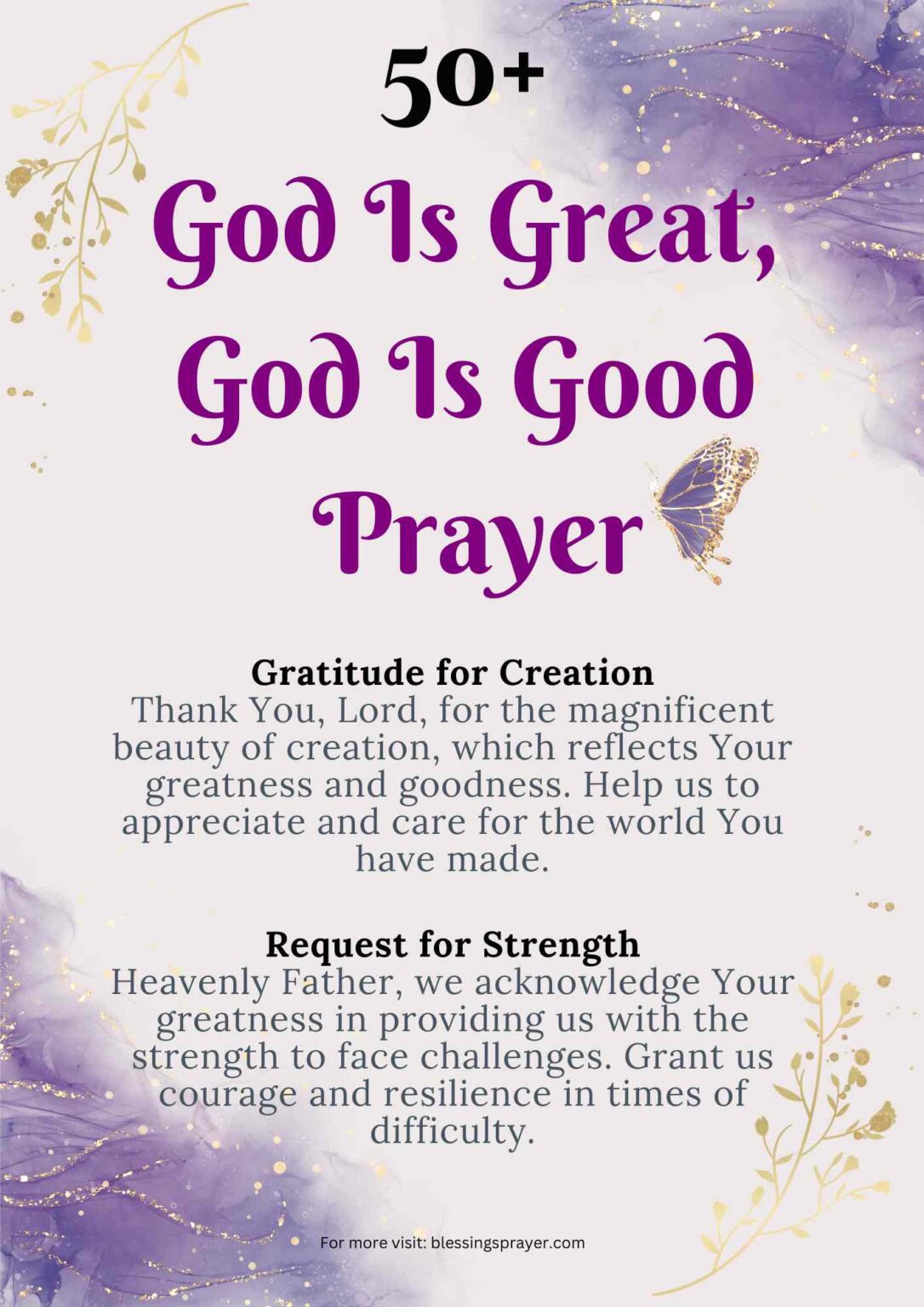 50+ God Is Great, God Is Good Prayers - † ️️ Daily Blessings Prayer ️
