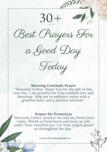 30+ Prayers For a Good Day Today [Successful Day] - † ️️ Daily Blessings Prayer ️
