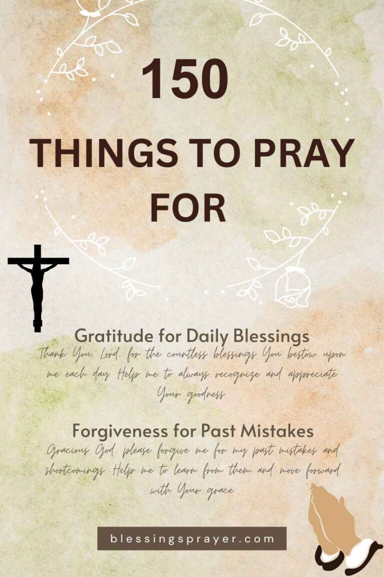 150 Things To Pray For (For a Better Life) - † ️️ Daily Blessings Prayer ️