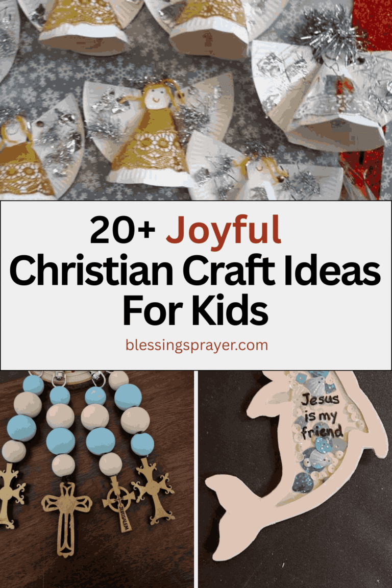 20+ Joyful Christian Craft Ideas For Kids - † ️️ Daily Blessings Prayer ️