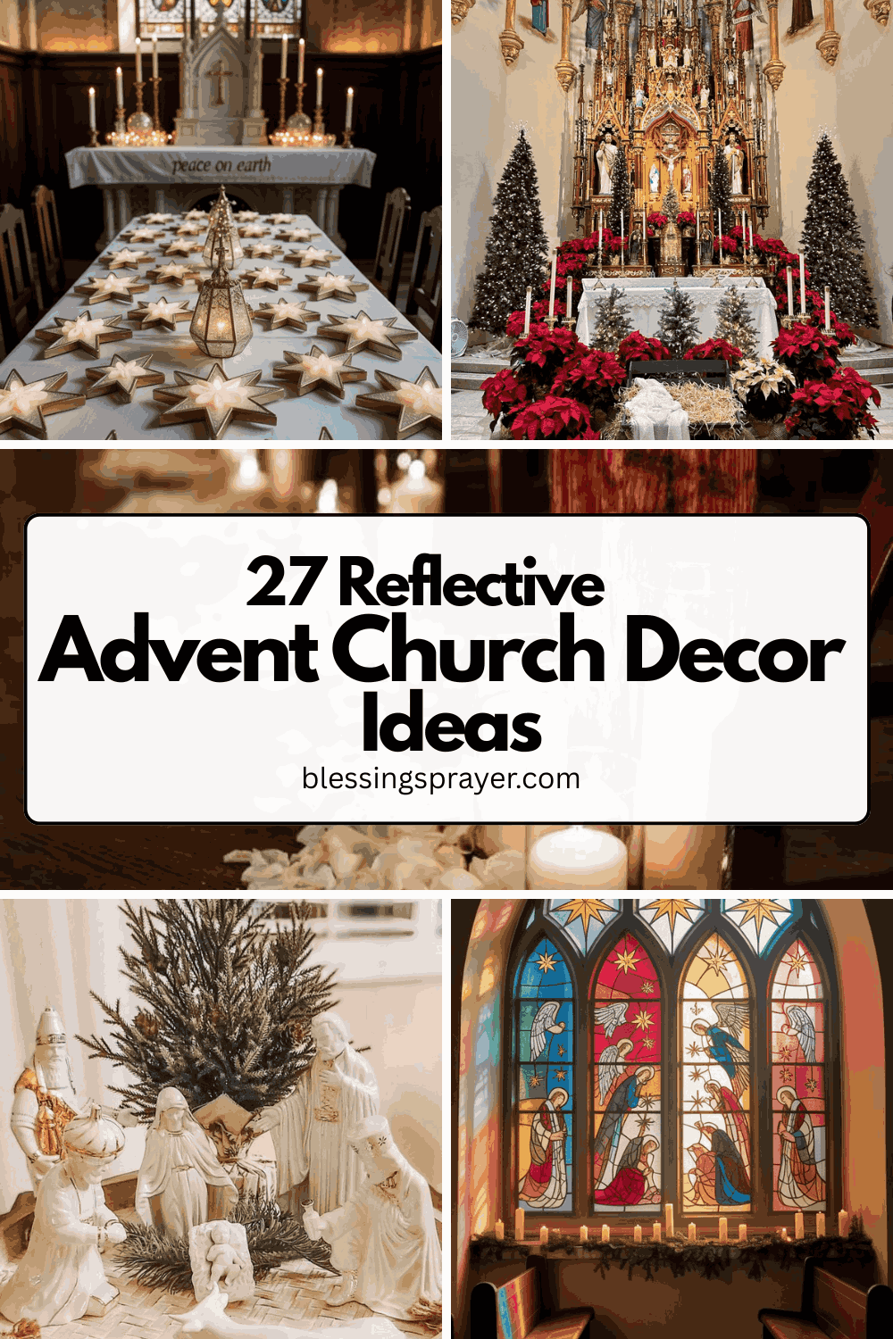 27 Reflective Advent Church Decor Ideas - † ️️ Daily Blessings Prayer ️