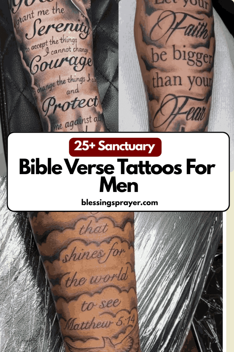 25+ Sanctuary Bible Verse Tattoos For Men - † ️️ Daily Blessings Prayer ️