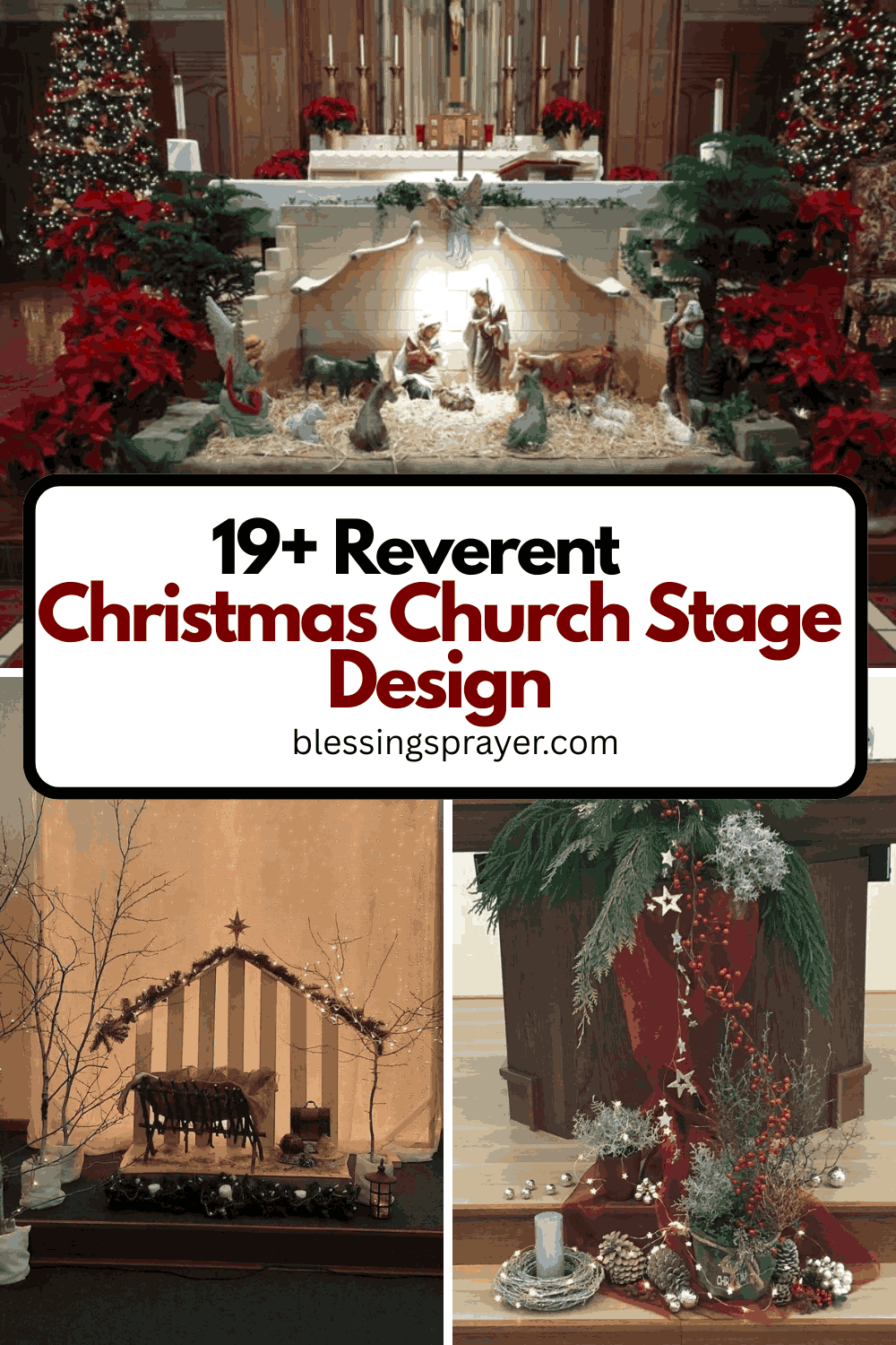 19+ Reverent Christmas Church Stage Design - † ️️ Daily Blessings Prayer ️