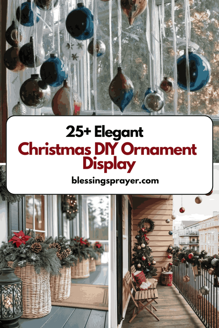 25+ Elegant Christmas DIY Ornament Display - † ️️ Daily Blessings Prayer ️
