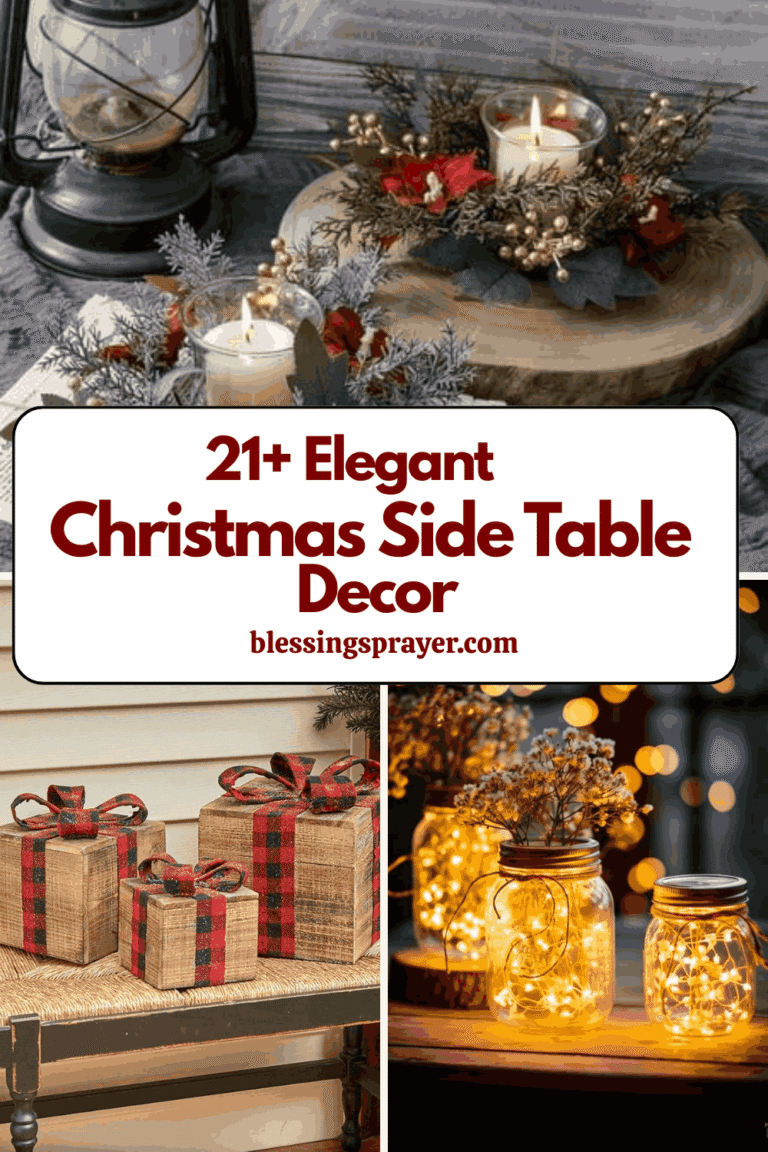 21+ Elegant Christmas Side Table Decor - † ️️ Daily Blessings Prayer ️