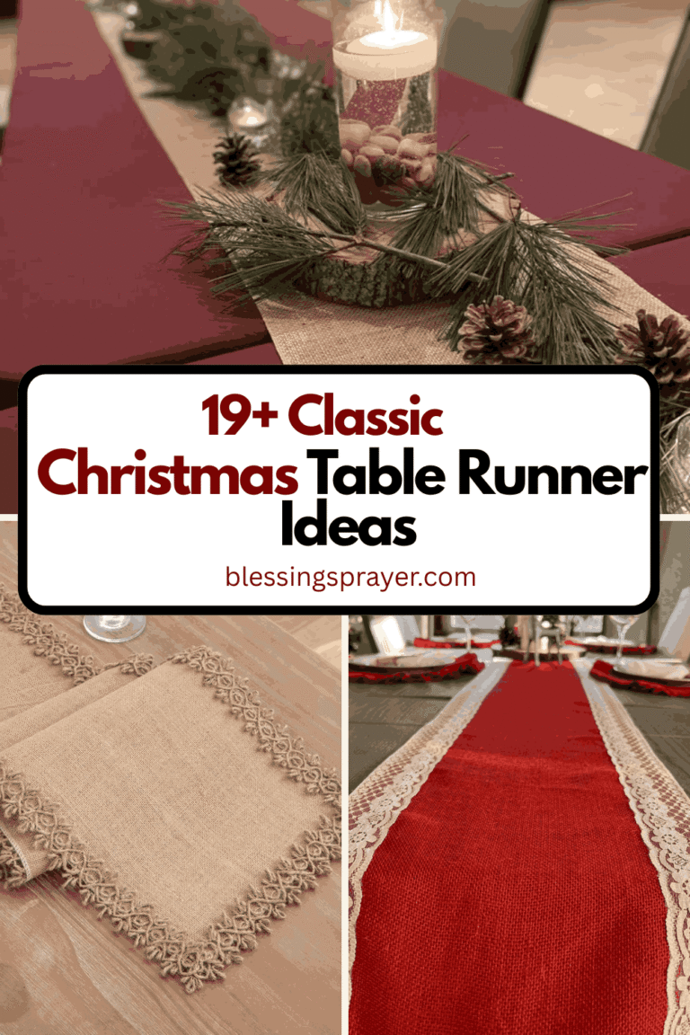 19+ Classic Christmas Table Runner Ideas - † ️️ Daily Blessings Prayer ️