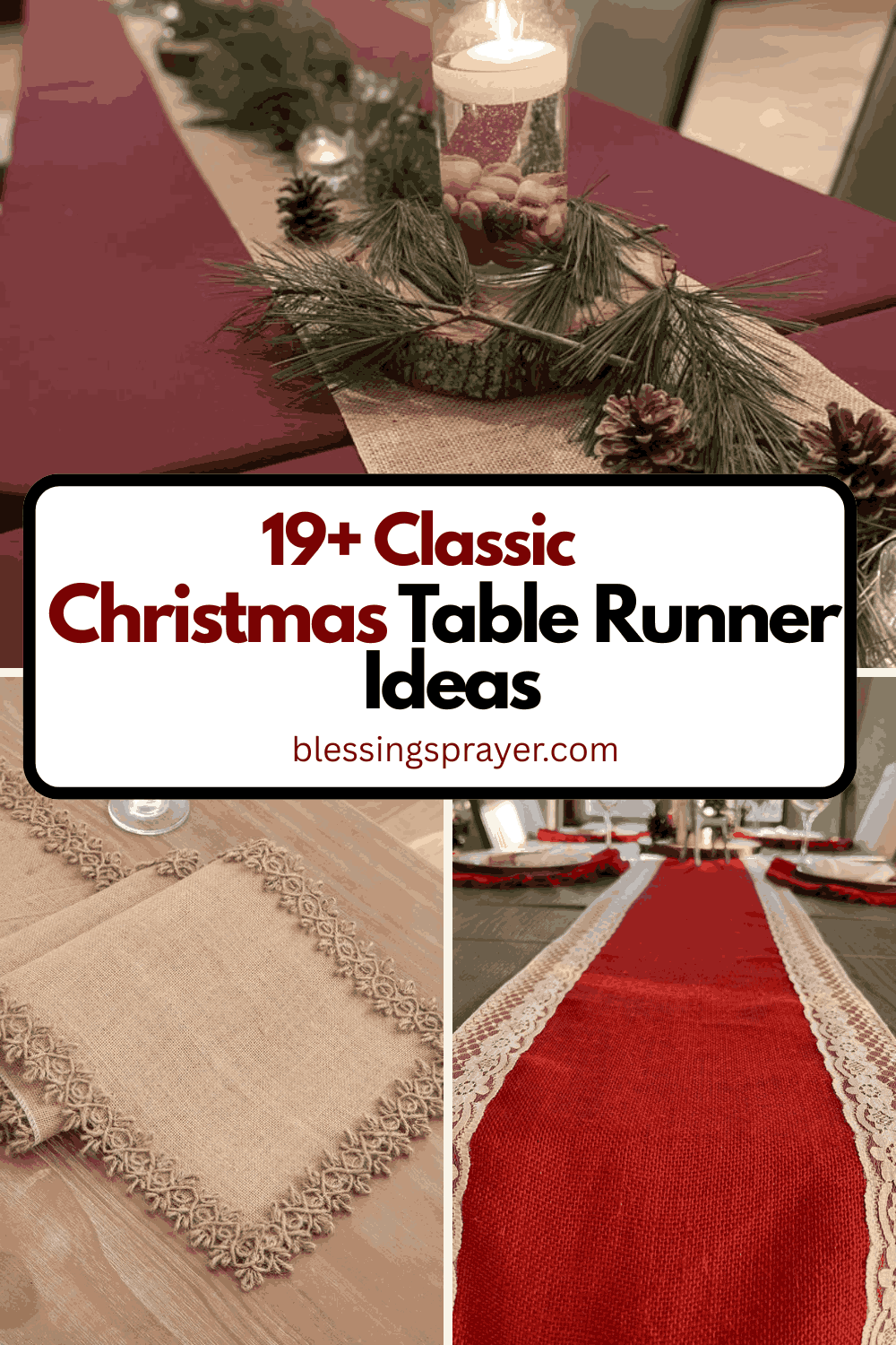 19+ Classic Christmas Table Runner Ideas - † ️️ Daily Blessings Prayer ️