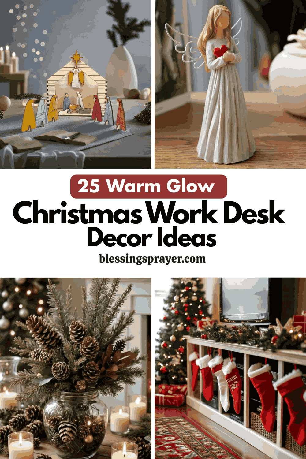 25 Warm Glow Christmas Work Desk Decor Ideas - † ️️ Daily Blessings ...