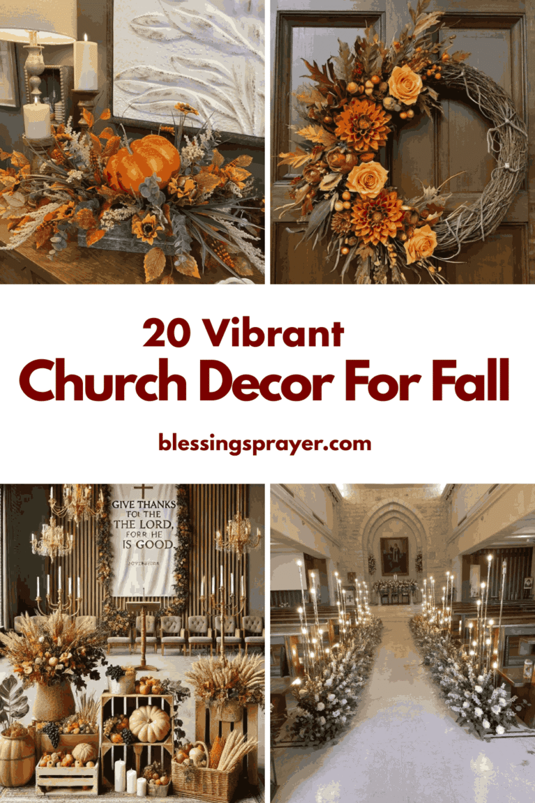 20 Vibrant Church Decor For Fall - † ️️ Daily Blessings Prayer ️