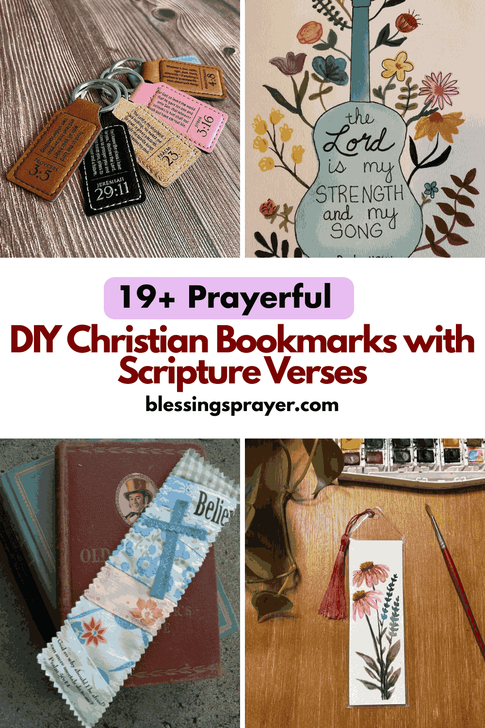 19+ Prayerful DIY Christian Bookmarks with Scripture Verses - † ️️ ...