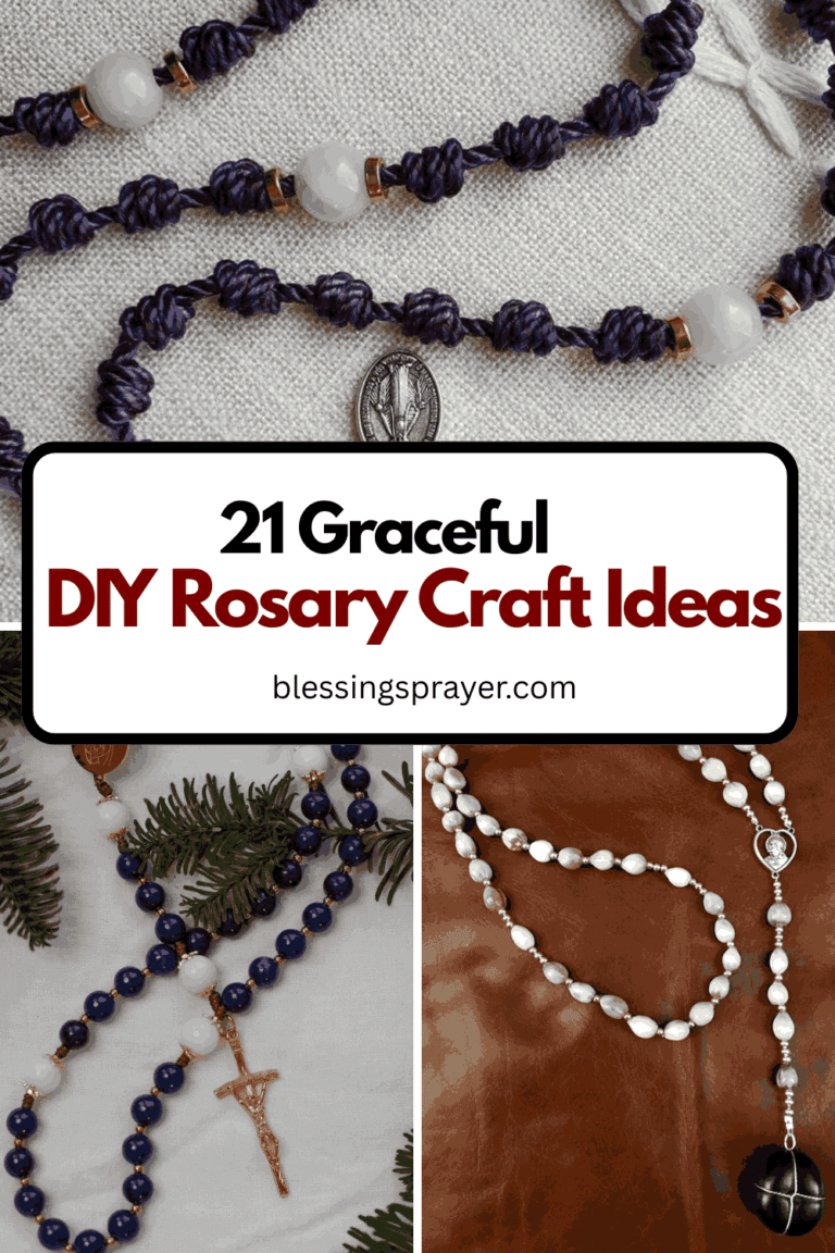 21 Graceful DIY Rosary Craft Ideas - † ️️ Daily Blessings Prayer ️
