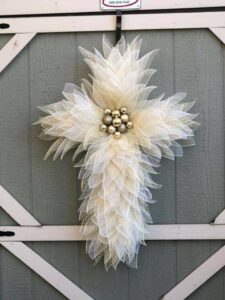 21+ Reverent Cross Wreaths With Mesh Ideas - † ️️ Daily Blessings Prayer ️