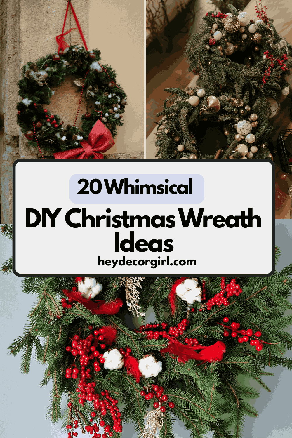 20 Whimsical DIY Christmas Wreath Ideas - † ️️ Daily Blessings Prayer ️