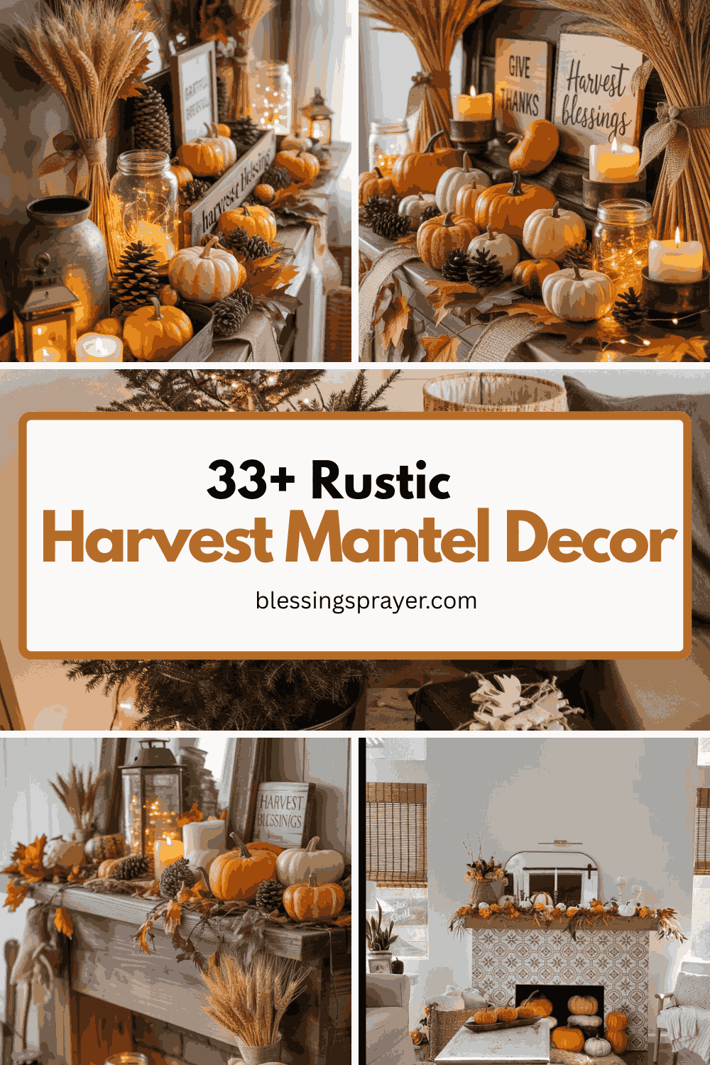 33+ Rustic Harvest Mantel Decor - † ️️ Daily Blessings Prayer ️