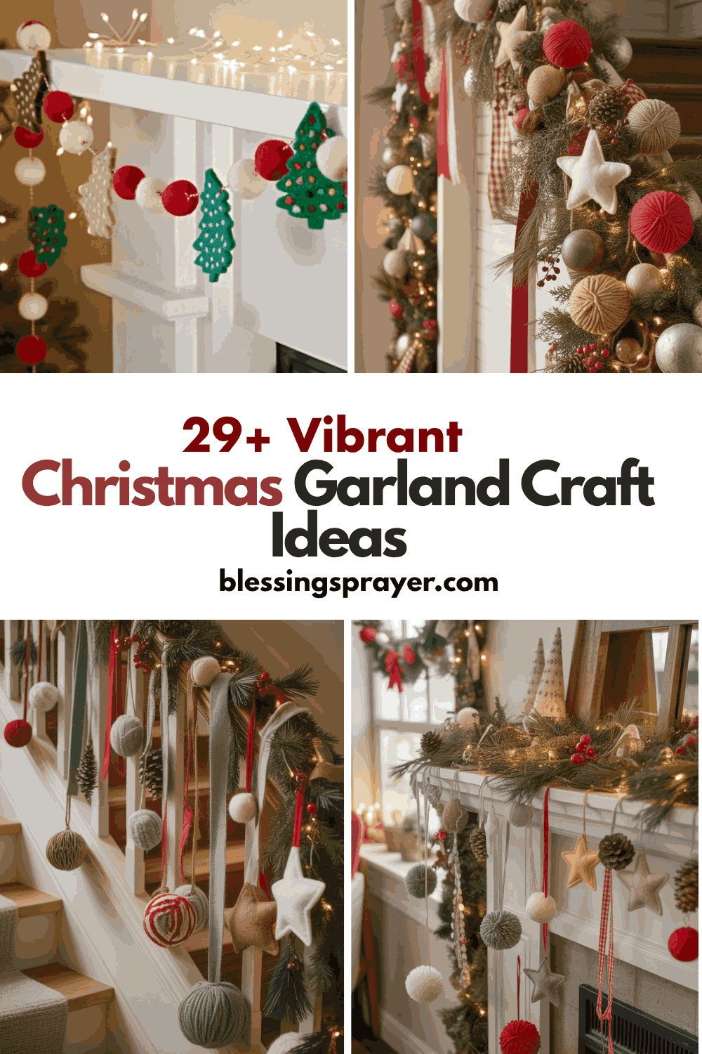 29+ Vibrant Christmas Garland Craft Ideas - † ️️ Daily Blessings Prayer ️