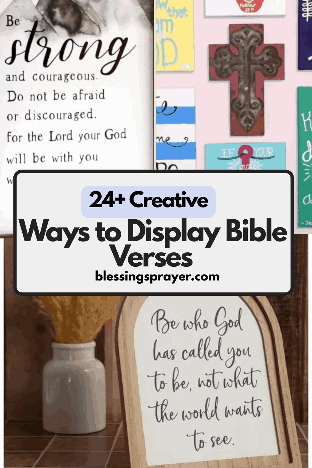24+ Creative Ways to Display Bible Verses - † ️️ Daily Blessings Prayer ️
