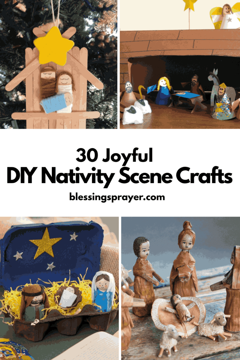 30 Joyful DIY Nativity Scene Crafts - † ️️ Daily Blessings Prayer ️