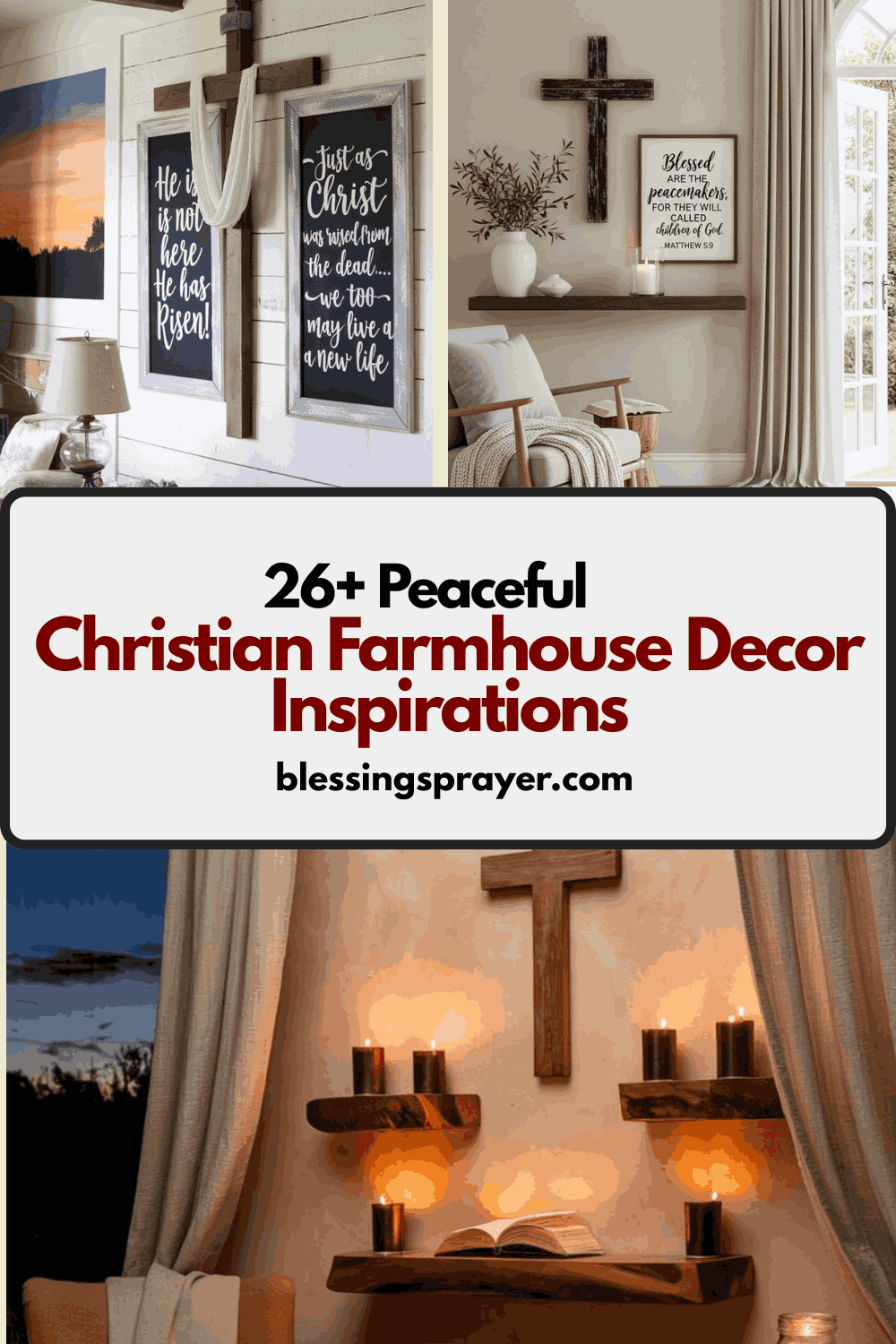26+ Peaceful Christian Farmhouse Decor Inspirations - † ️️ Daily ...