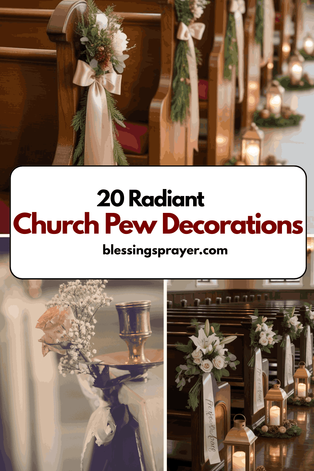 20 Radiant Church Pew Decorations - † ️️ Daily Blessings Prayer ️