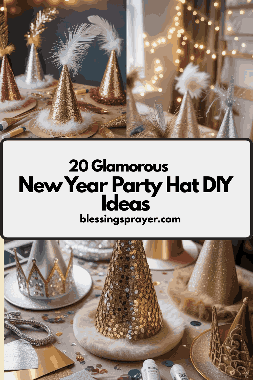 20 Glamorous New Year Party Hat DIY Ideas - † ️️ Daily Blessings Prayer ️