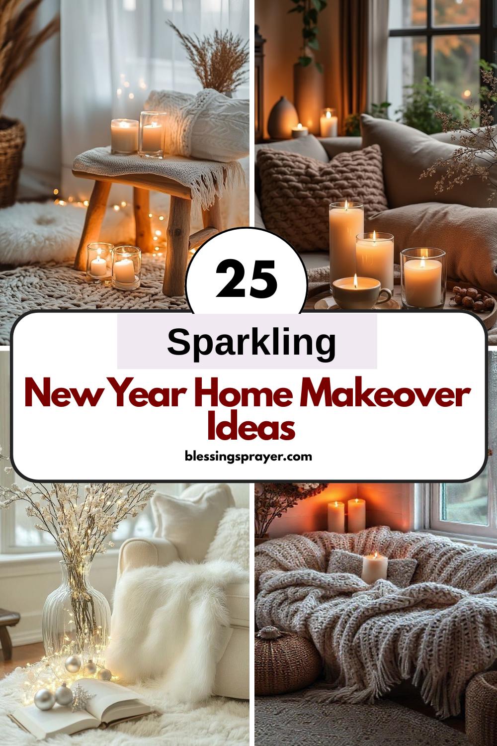 25 Sparkling New Year Home Makeover Ideas - † ️️ Daily Blessings Prayer ️