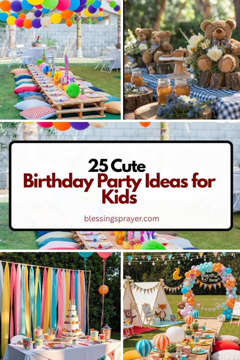25 Cute Birthday Party Ideas for Kids - † ️️ Daily Blessings Prayer ️