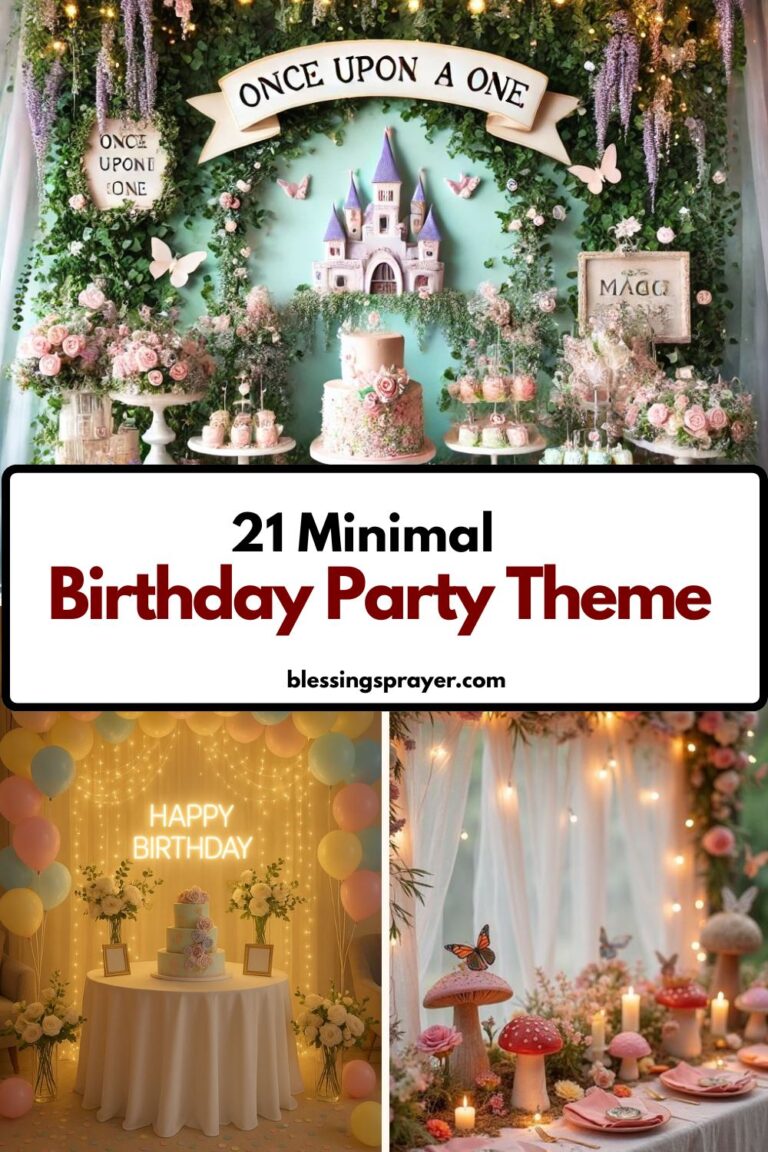 21 Minimal Birthday Party Theme - † ️️ Daily Blessings Prayer ️