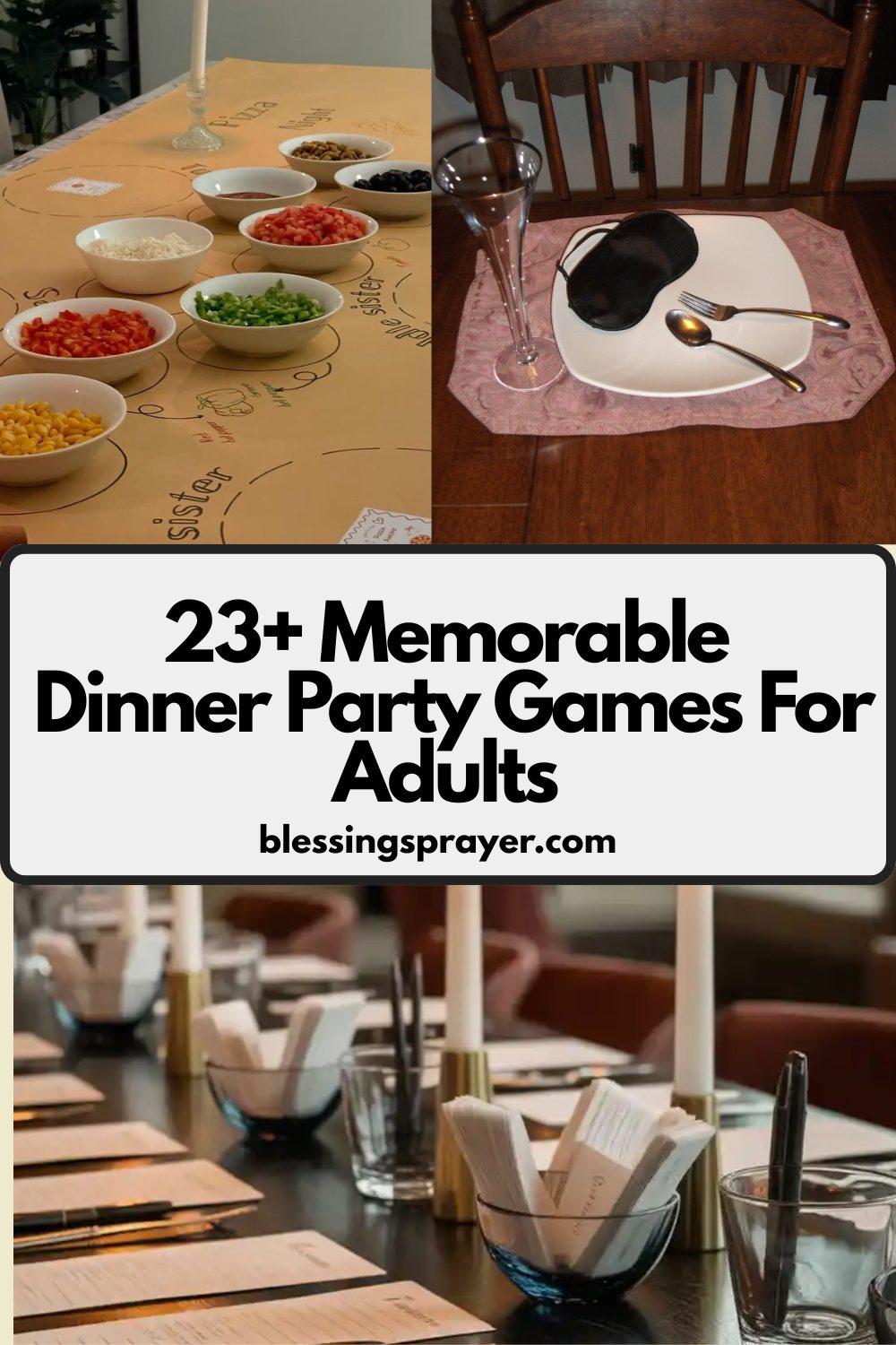 23+ Memorable Dinner Party Games For Adults - † ️️ Daily Blessings Prayer ️
