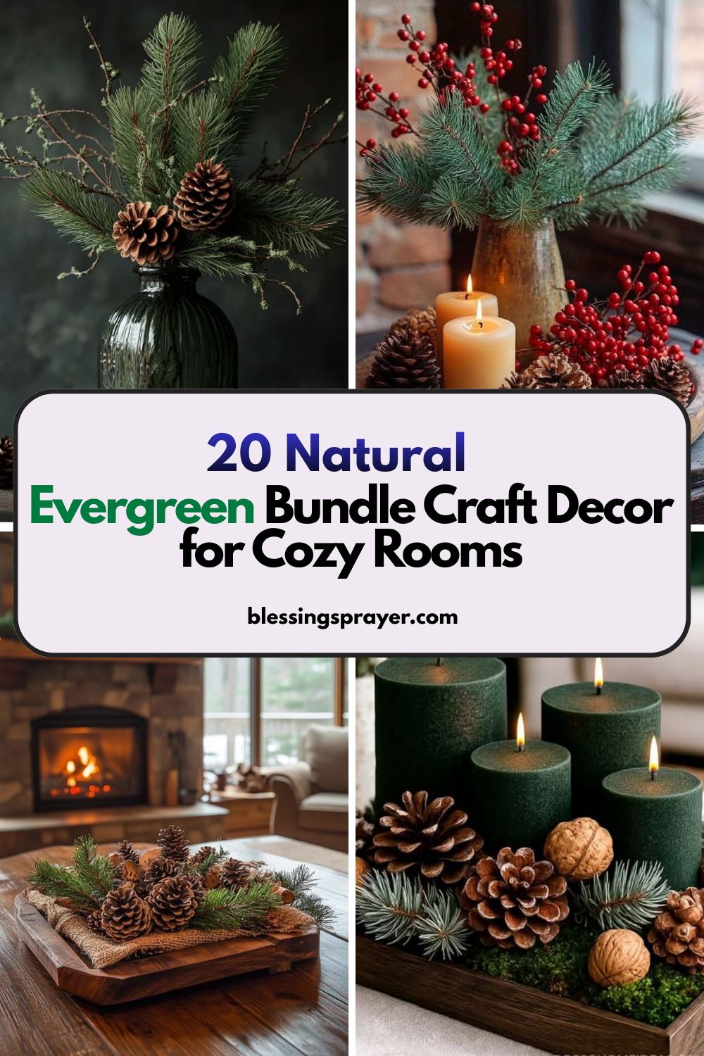 20 Natural Evergreen Bundle Craft Decor for Cozy Rooms - † ️️ Daily ...