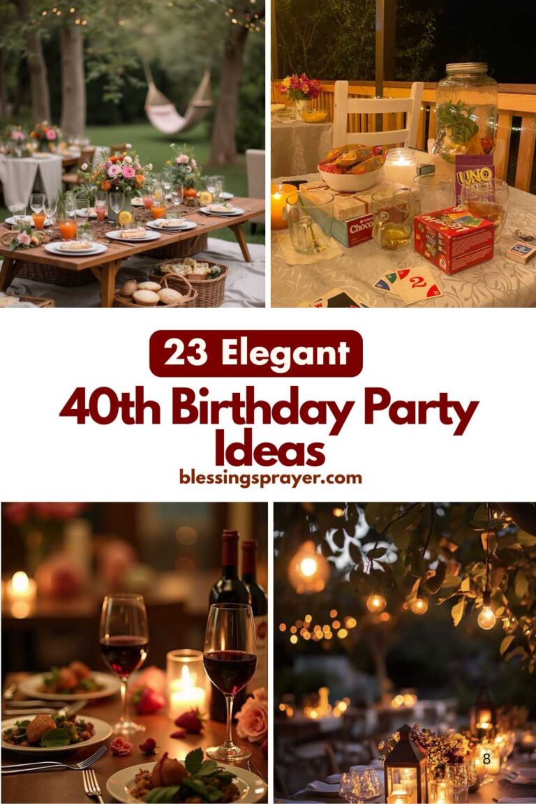 23 Elegant 40th Birthday Party Ideas - † ️️ Daily Blessings Prayer ️