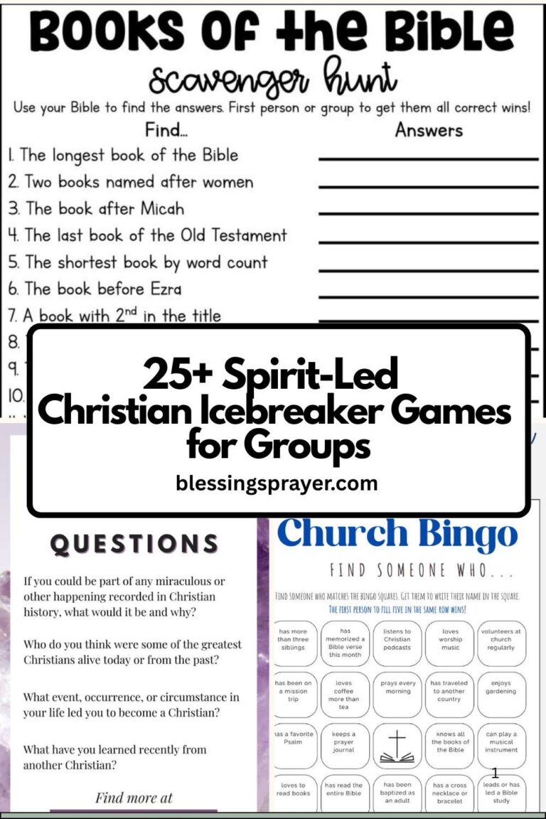 25+ Spirit-Led Christian Icebreaker Games for Groups - † ️️ Daily ...