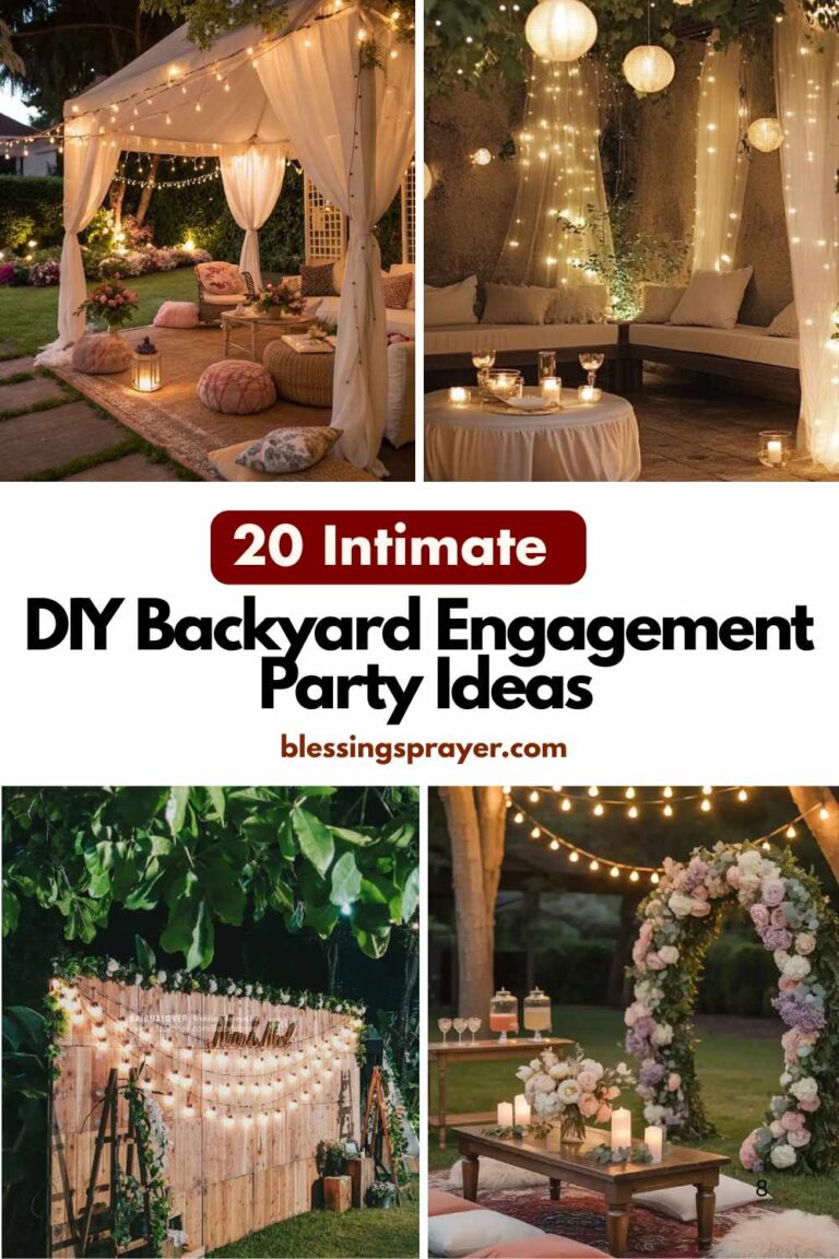 20 Intimate DIY Backyard Engagement Party Ideas - † ️️ Daily Blessings ...
