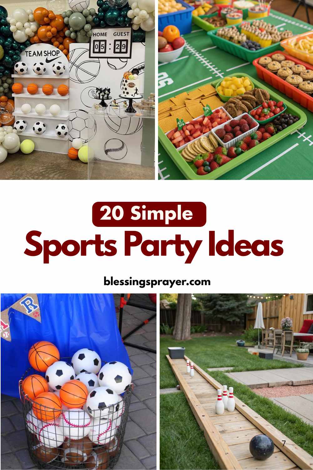20 Simple Sports Party Ideas - † ️️ Daily Blessings Prayer ️